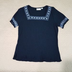 Denim&Co | Tops | Womens Denim Co Blouse Size L | Poshmark